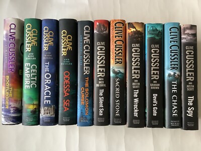 Clive Cussler: 11 Hardback Bundle, Job Lot, Collection NUMA | eBay UK