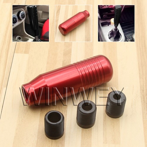 Aluminum Gear Shift Shifter Knob For Manual Transmission Stick Red 85mm ...