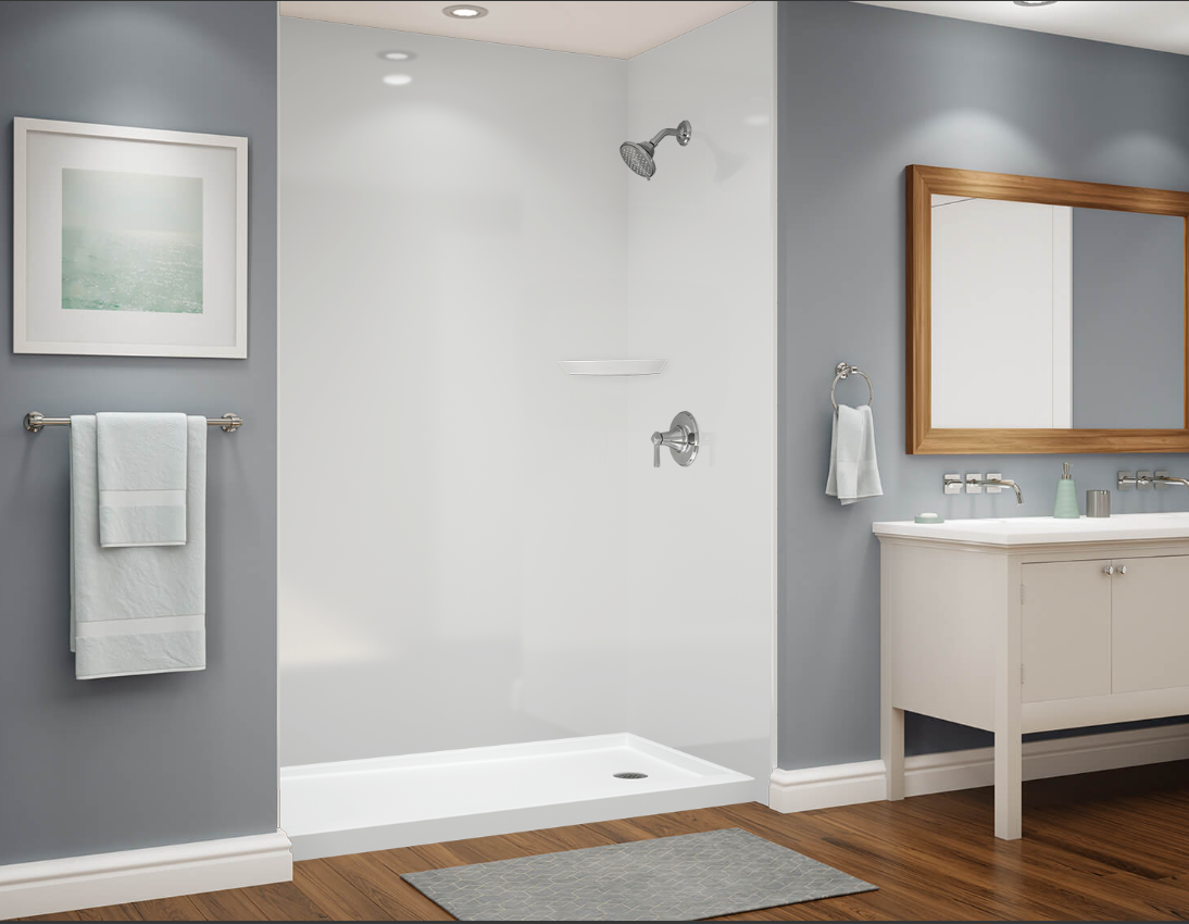 Acrylic Shower Wall Panels Installation Showerwall Custom Geo Cube