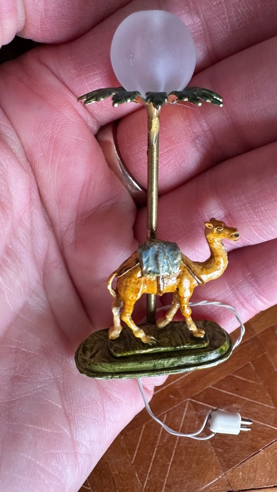 Dolls house Miniature 1:12 ARTISAN electric camel desk lamp by DAVID ...