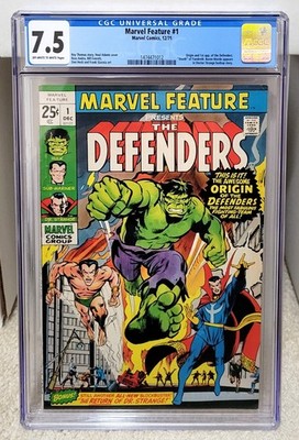 Marvel Feature #1 (1971) CGC 7.5 - 1st Appearance of Defenders Marvel ...