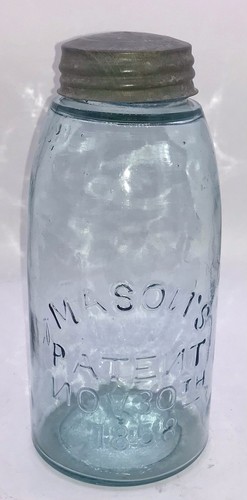 Super Rare Antique Mason’s Patent Nov. 30th 1858 ERRORS Reverse N’s W ...