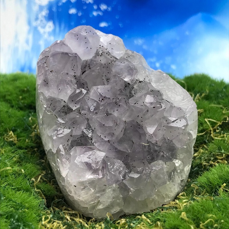 170G Rare Natural Amethyst Geode Quartz Crystal Mineral Specimen ...