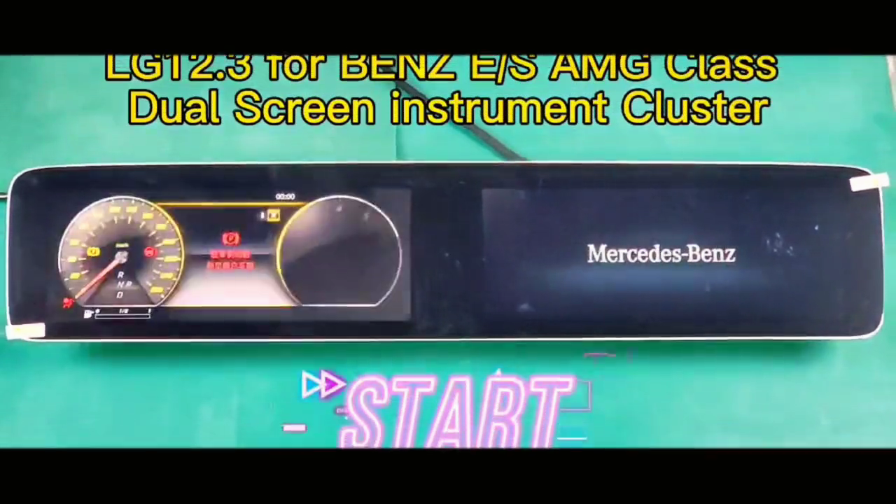 12.3 dual LCD display for W213 W222 E/S class instrument cluster ...