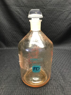 PYREX Plus Plastic-Coated 2000mL 2L Glass Reagent Storage Bottle #29 ...