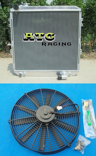 3 Row 62mm Radiator + Fan For 88-98 Toyota HILUX LN106 LN111 Diesel 97 ...