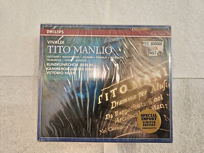 VIVALDI - Tito Manlio / Vittorio Negri / Philips 4 CD Like New | eBay