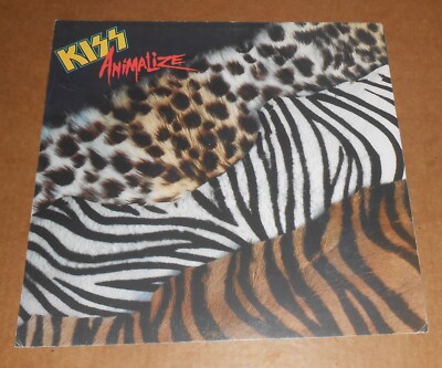 Kiss Animalize Poster Flat Square Vintage Promo 12x12 RARE | eBay
