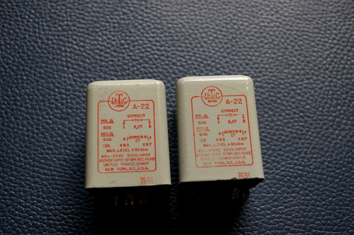 2 VINTAGE EARLY UTC A-22 AUDIO OUTPUT INTERSTAGE TRANSFORMERS | eBay
