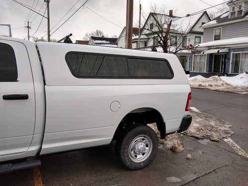 New Fiberglass Truck Cap Ram 8' Box With Ladder Racks | eBay