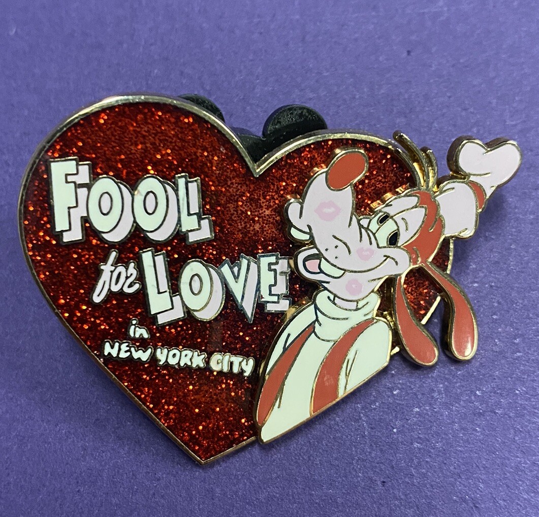 Goofy World of Disney NYC Fool for Love Heart Pin Limited Edition 1000 ...