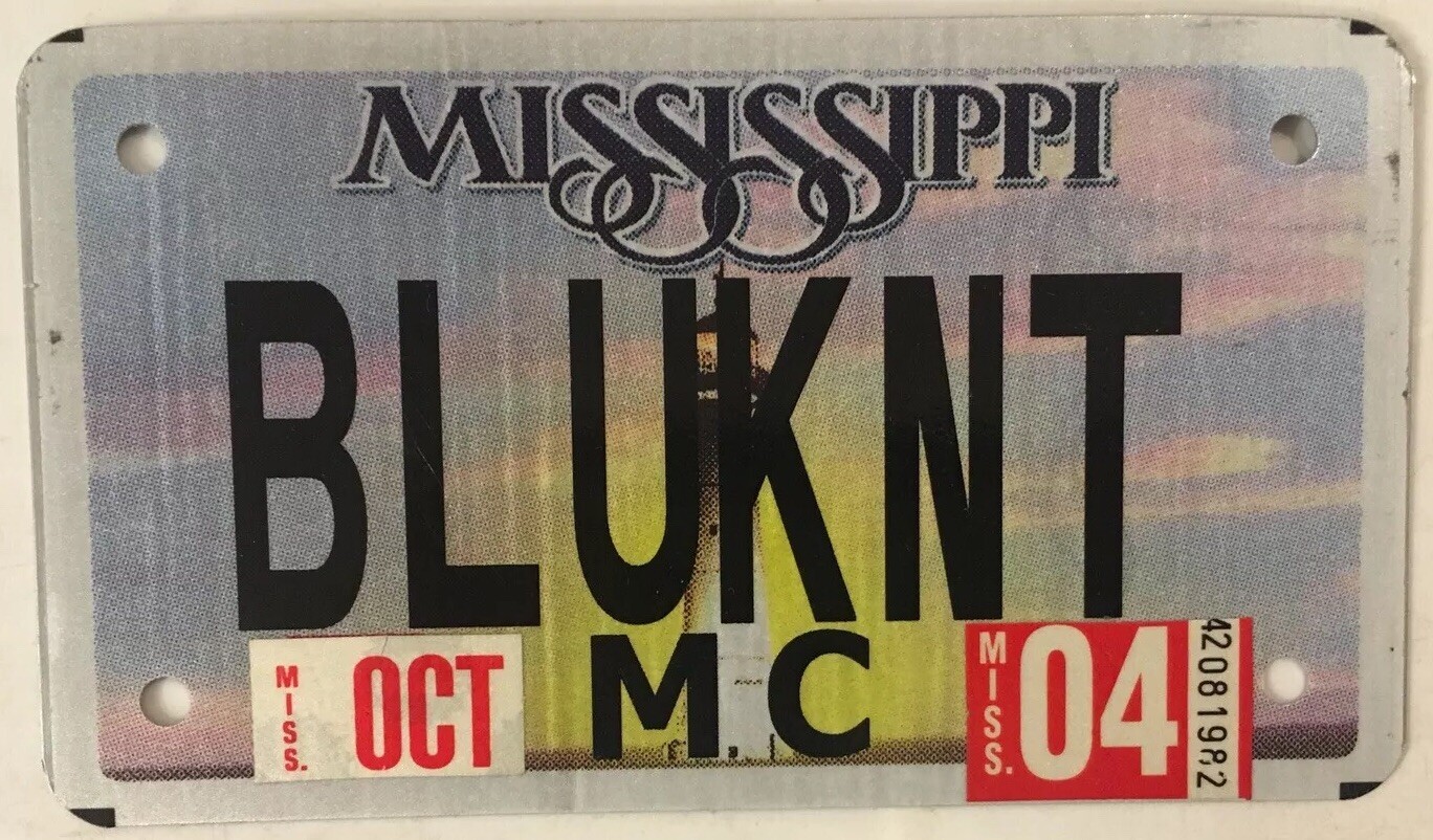 MOTORCYCLE vanity BLUE KNIGHT MC Club license plate Law Enforcement ...