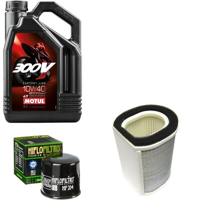 Yamaha FJR 1300 ABS 2014 Motul 300v 10w40 4L Oil Service Kit | eBay UK
