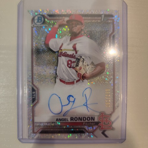 Angel Rondon Bowman Chrome 1st 2021 Autograph #CPA-ARO 292/299 | eBay