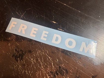 FREEDOM Vinyl Decal Sticker - Die Cut weatherproof - Charlie Kirk ...