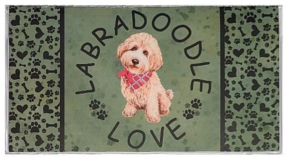 Dog Design Checkbook Cover with 50 Page Transaction Register Bank Book ...