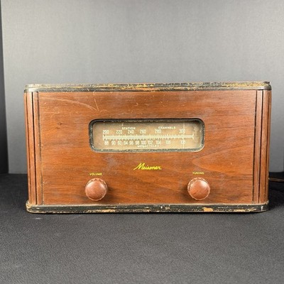 Meissner Model 8C Tube Radio Wood Cabinet 1946 Vintage AM Receiver | eBay