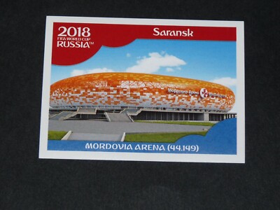 #17 SARANSK MORDOVIA ARENA PANINI FOOTBALL FIFA COUPE MONDE RUSSIA 2018 ...