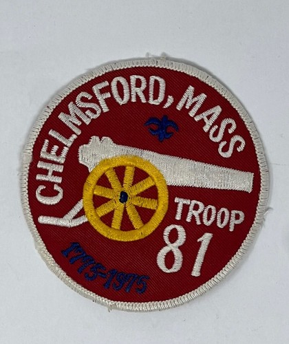 Boy Scout Troop 81 Patch Chelmsford, Mass 1775-1975 Canon | eBay