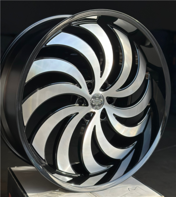 26" Inch Black & Machined Versante 248 M Rims Wheels 22 24 Machine | eBay