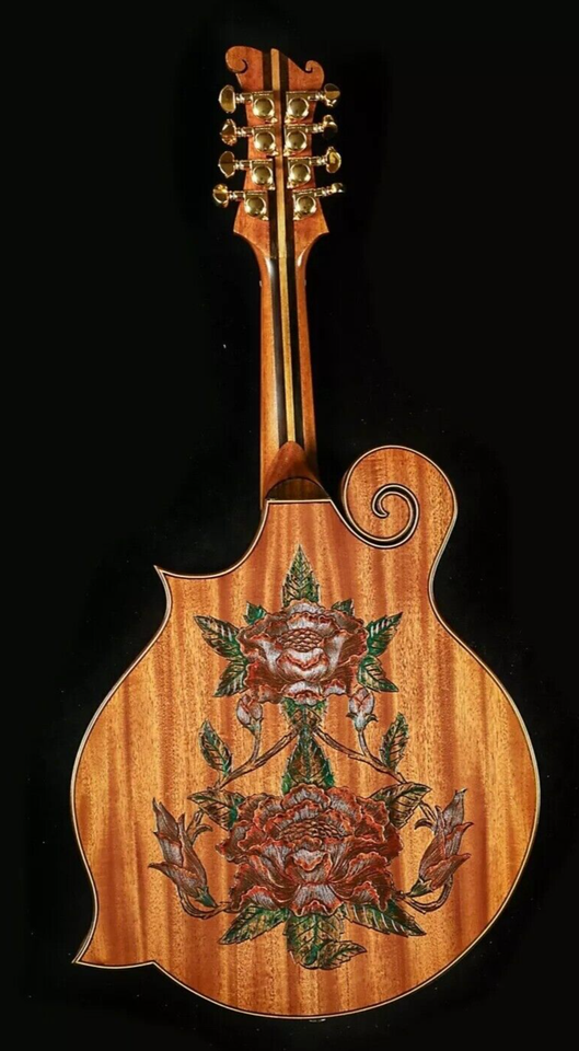 Blueberry Handmade Mandolin Floral F-Style Motif Pre-Order 90 Days | eBay