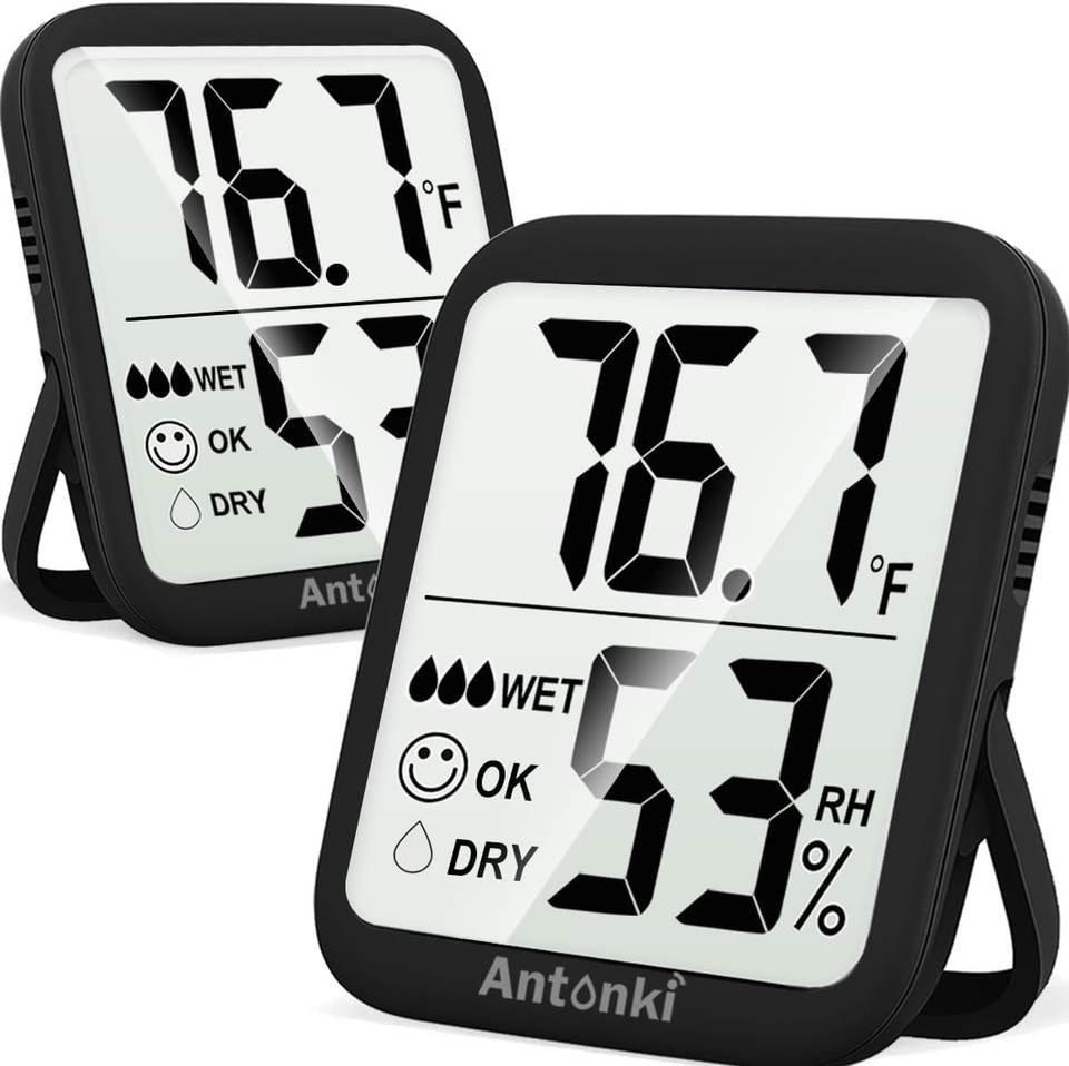 Digital LCD Hygrometer Indoor Temperature Humidity Meter Thermometer ...
