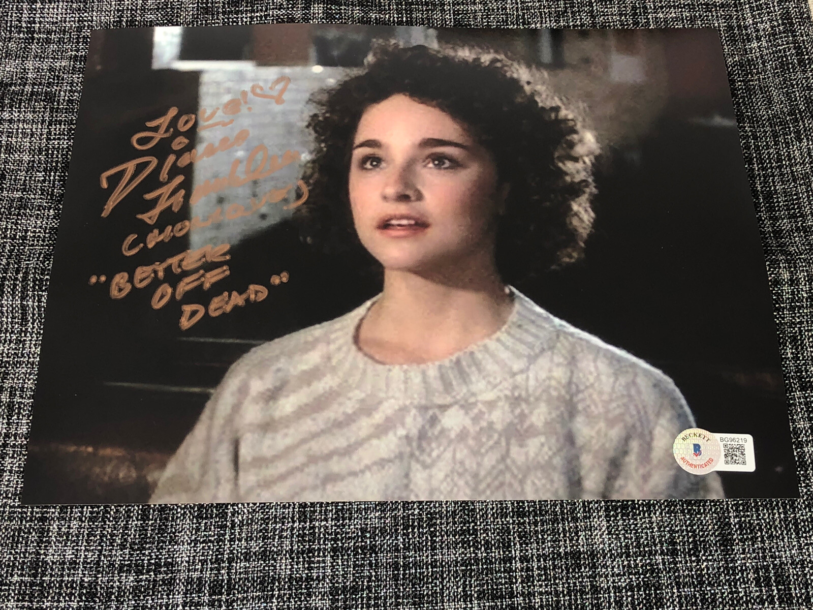 DIANE FRANKLIN SIGNED 8X10 PHOTO AMITYVILLE II THE POSSESSION HORROR ...
