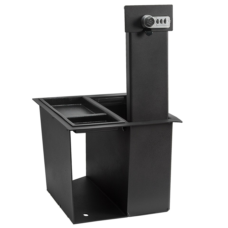 For TOYOTA Tundra 14-2020 2021 Center Console Safe GUN Storage Lock Box ...