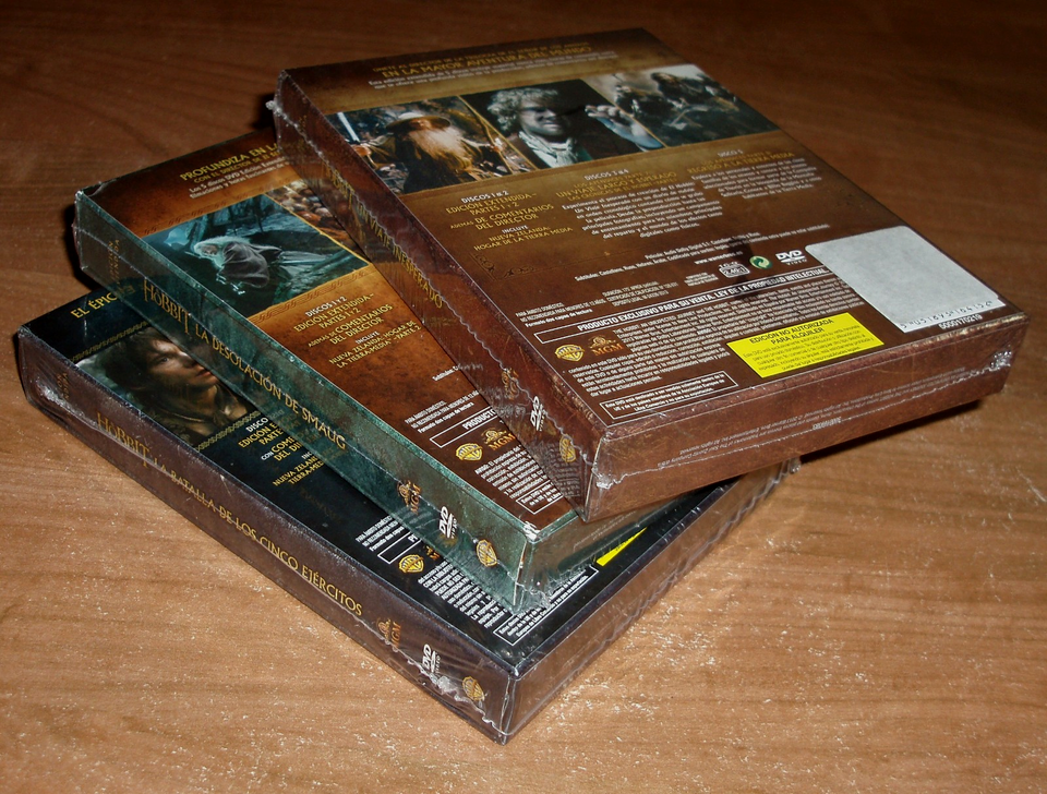 The Hobbit The Trilogy (The Hobbit) Extended Edition 15 DVD New Sealed ...