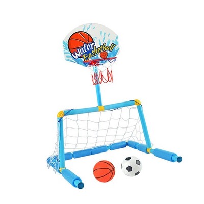 Pool Basketball Hoop 3 in 1 Floating Basketball Hoop Soccer Net Sturdy ...