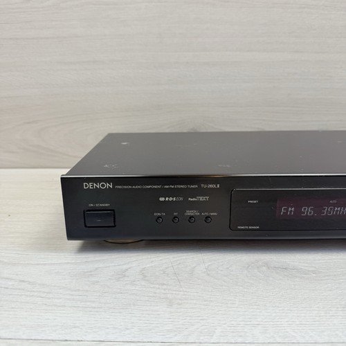DENON TU-260L II RDS Radio Text HI-FI STEREO RADIO FM TUNER BLACK | eBay