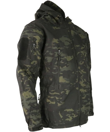 Patriot Tactical Soft Shell Mens Camo MTP BTP Black Jacket British ...
