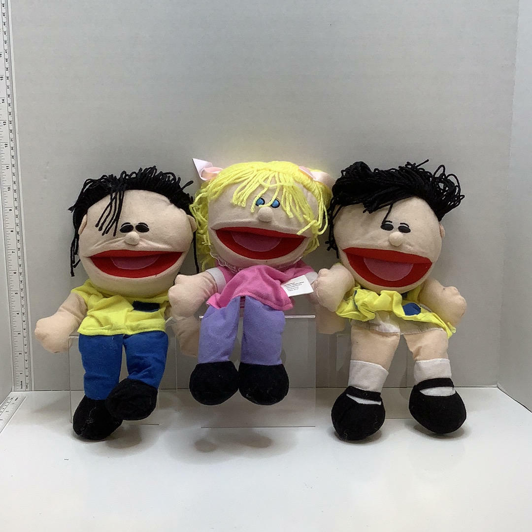 Multicultural Ethnic Happy Kids Plush Toy Diversity Hand Puppets 8 Pcs ...