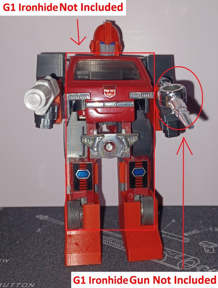 Transformers G1 Ironhide 3D Printed Upgrade Parts Only G1 Ironhide NOT ...