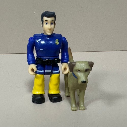 3PCS Fireman Sam Elvis Norman Nipper Puppy Action Figures Firefighter ...