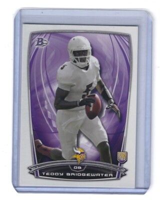 TEDDY BRIDGEWATER 2014 Topps Rookie Football Card #37. Vikings. Mint-RC ...