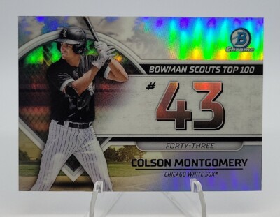 2023 Bowman Chrome Colson Montgomery #BTP-43 Scouts Top 100 Chicago ...