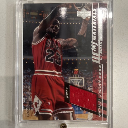 Michael Jordan UD MJ Materials Chicago Bulls Game Used Jersey Patch | eBay