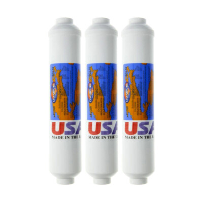 3X SCL10 Omnipure Triple Action in-line filter GAC with Scale inhibitor ...