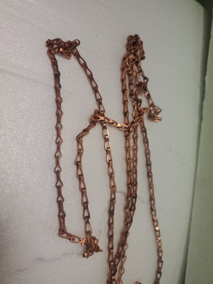 #8 13ft, 10' + 3' Sash Chain .035 Thick 75LBS Load Limit Copper Plated ...