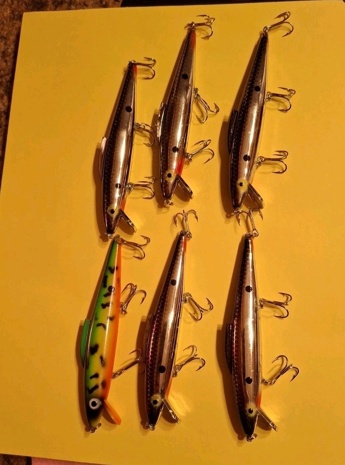 Lot of 6 Assorted Vintage Bill Lewis Slap Stick Fishing Lures | eBay