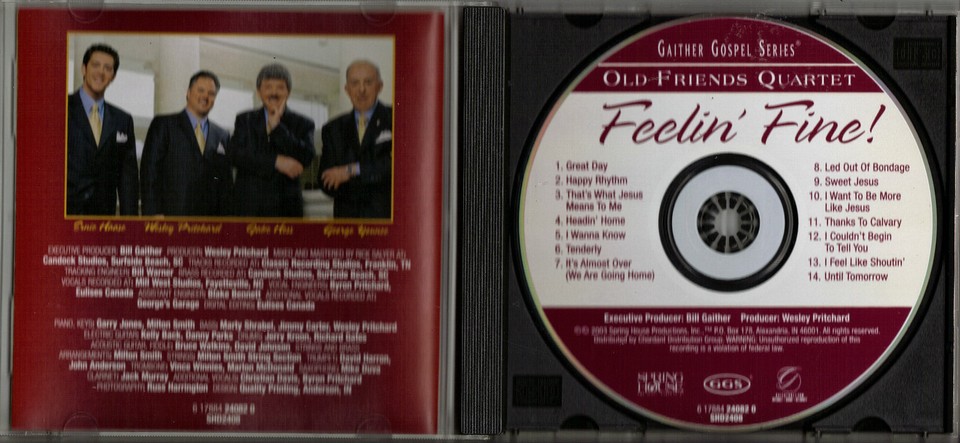 OLD FRIENDS QUARTET...."FEELIN' FINE!"....JAKE HESS & GEORGE YOUNGE ...