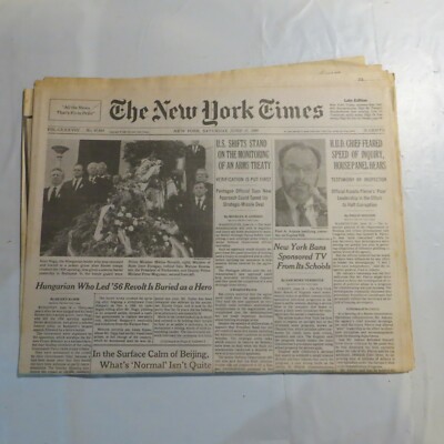 New York Times June 17 1989 Imre Nagy executed Soviet Troops Paul Adams ...