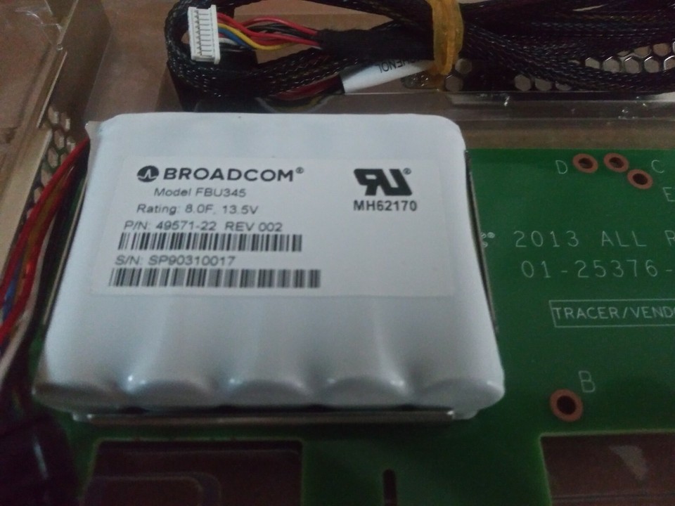NEW GENUINE BROADCOM LSI CVPM05 (FBU345) RAID BBU w/INCLUDED PCI BBU ...