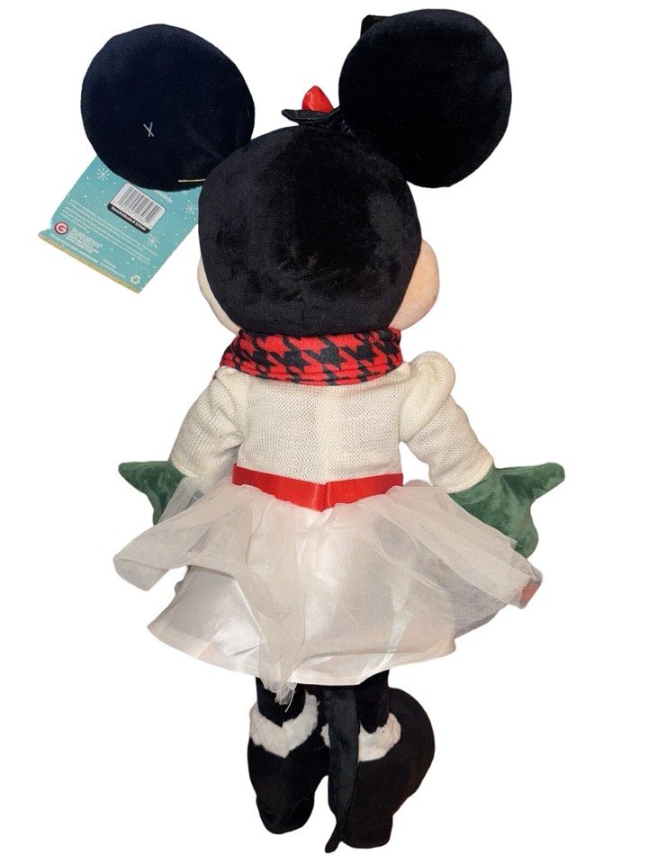 Christmas Holiday Disney 24 in Tall Minnie Mouse Greeter in White Snow ...