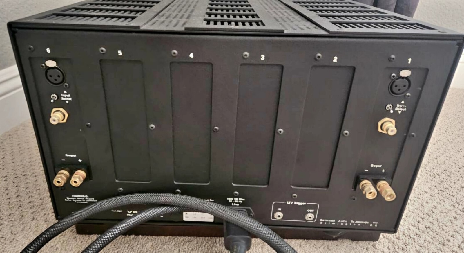 BAT Balanced Audio Technology VK-6200, Two Channel Power Amplifier ...