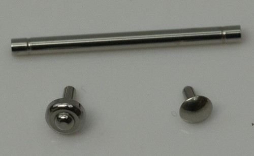 Watch strap pressure pin bars and rivet ends 1.5mm diameter friction ...