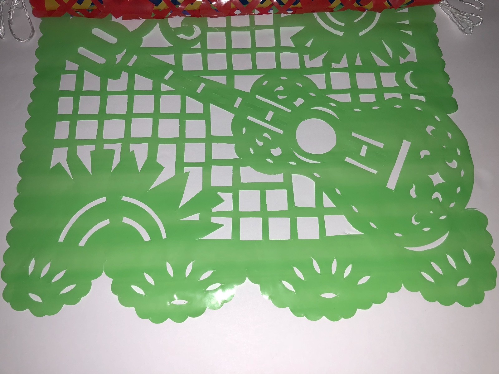 Coco Papel Picado Mexican 🇲🇽 Banner Garland 10 Panel 16 in X 13 in 10 ...