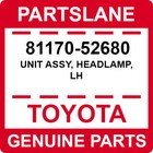 81170-52680 Toyota OEM Genuine UNIT ASSY, HEADLAMP, LH | eBay Australia