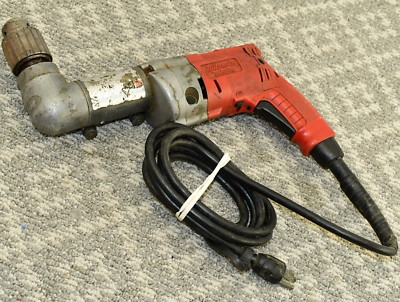 Milwaukee 1/2" Magnum Pistol Drill 0234-1 w/ Right Angle Hole Driller ...